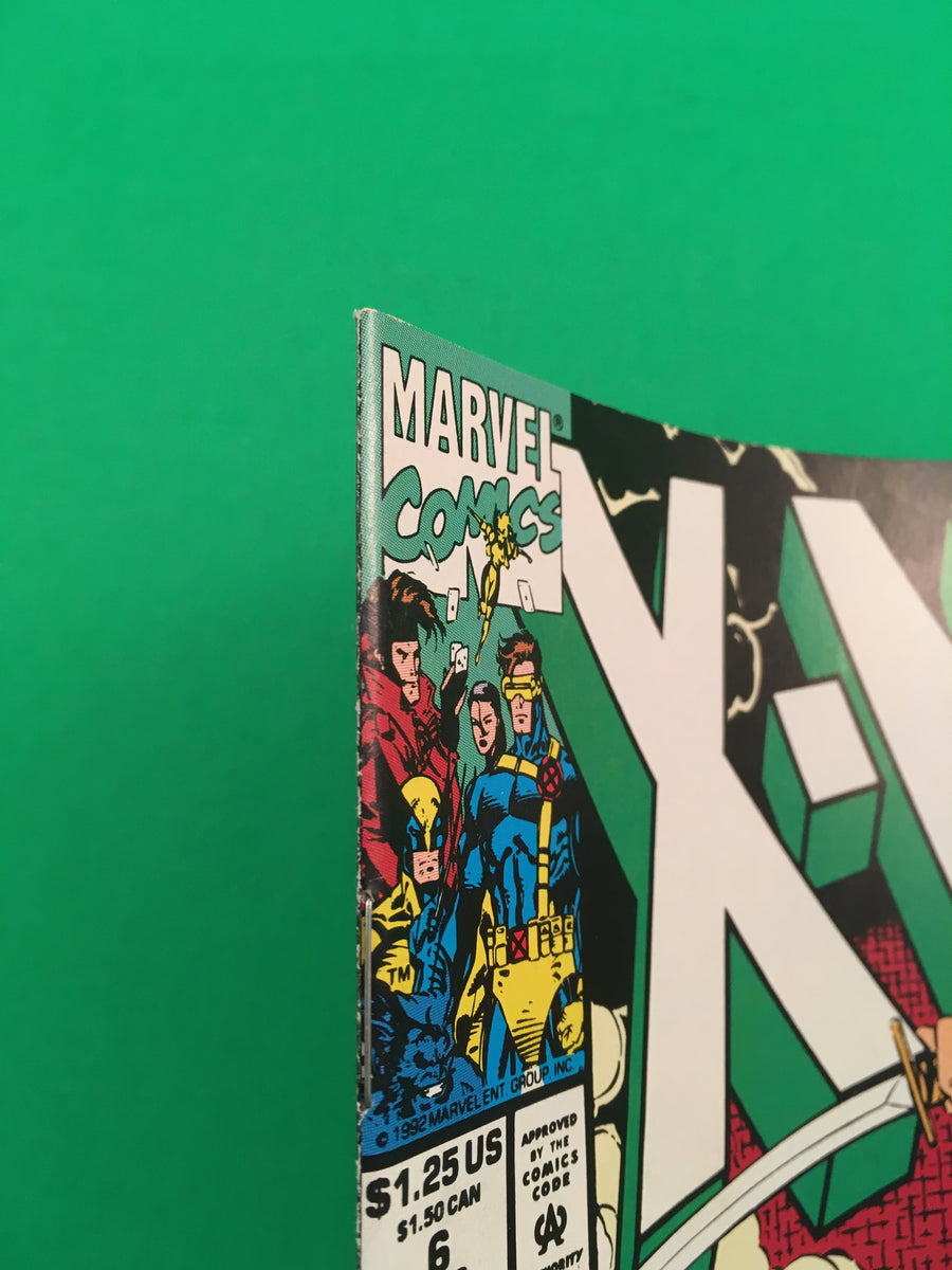 X-Men Issue 6 1992 Vintage Marvel Comics Sabertooth Wolverine Jim Lee ...