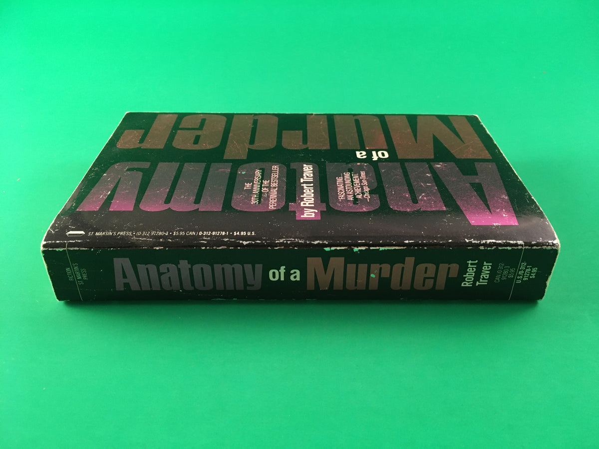 Anatomy of a Murder Robert Traver St Martin's Press 1988 RARE 30th Mov ...